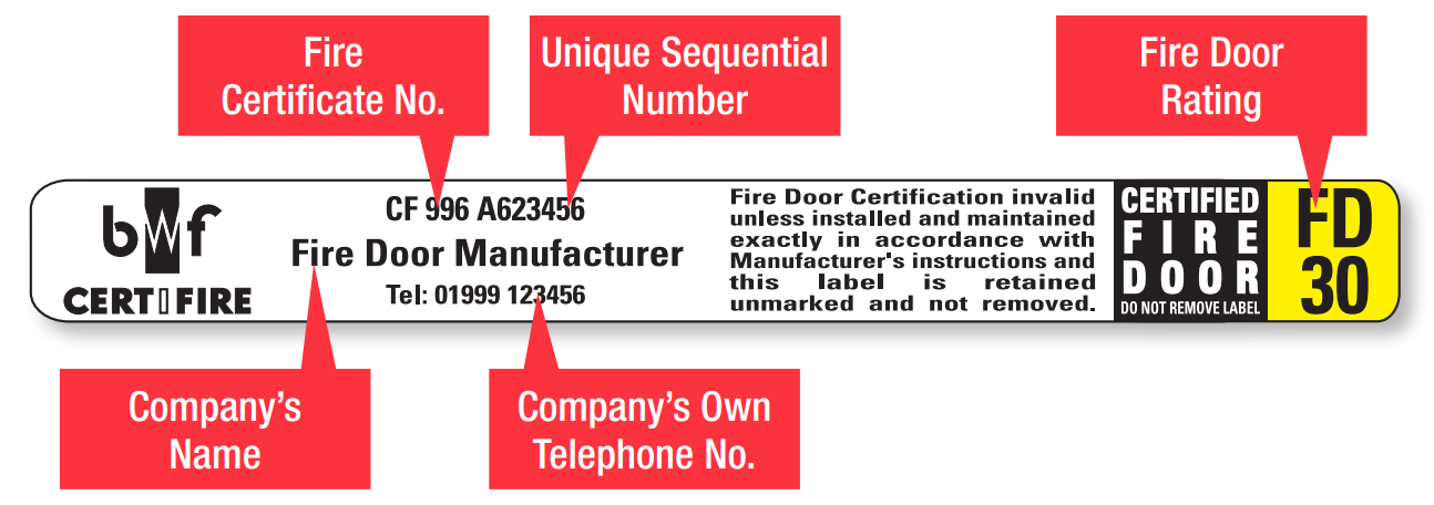 Label - Firedoor Alliance