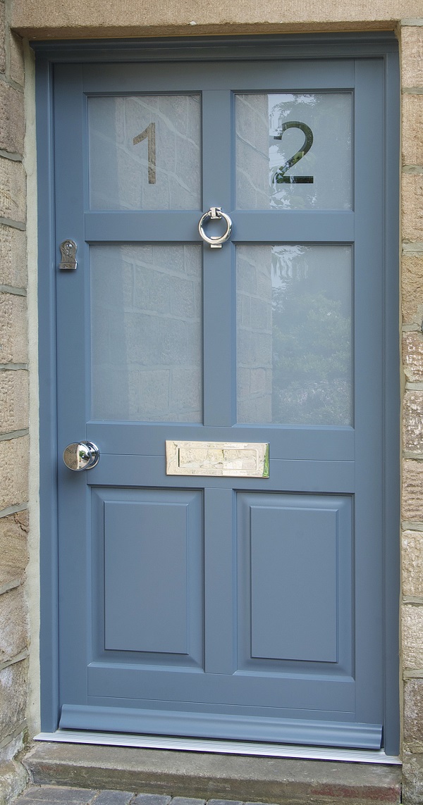 Timber Windows - Traditional timber door with glazing - British ...